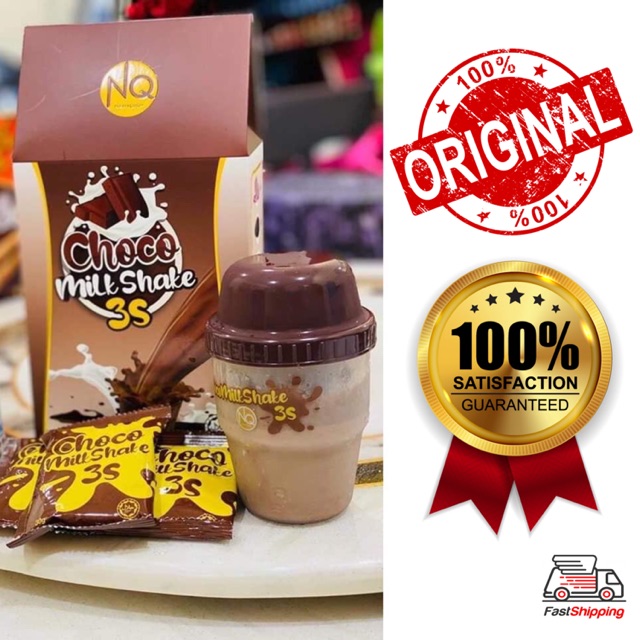 Choco Milk Shake 3S [FREE SHAKER] Fat burner buang lemak minuman kurus ...