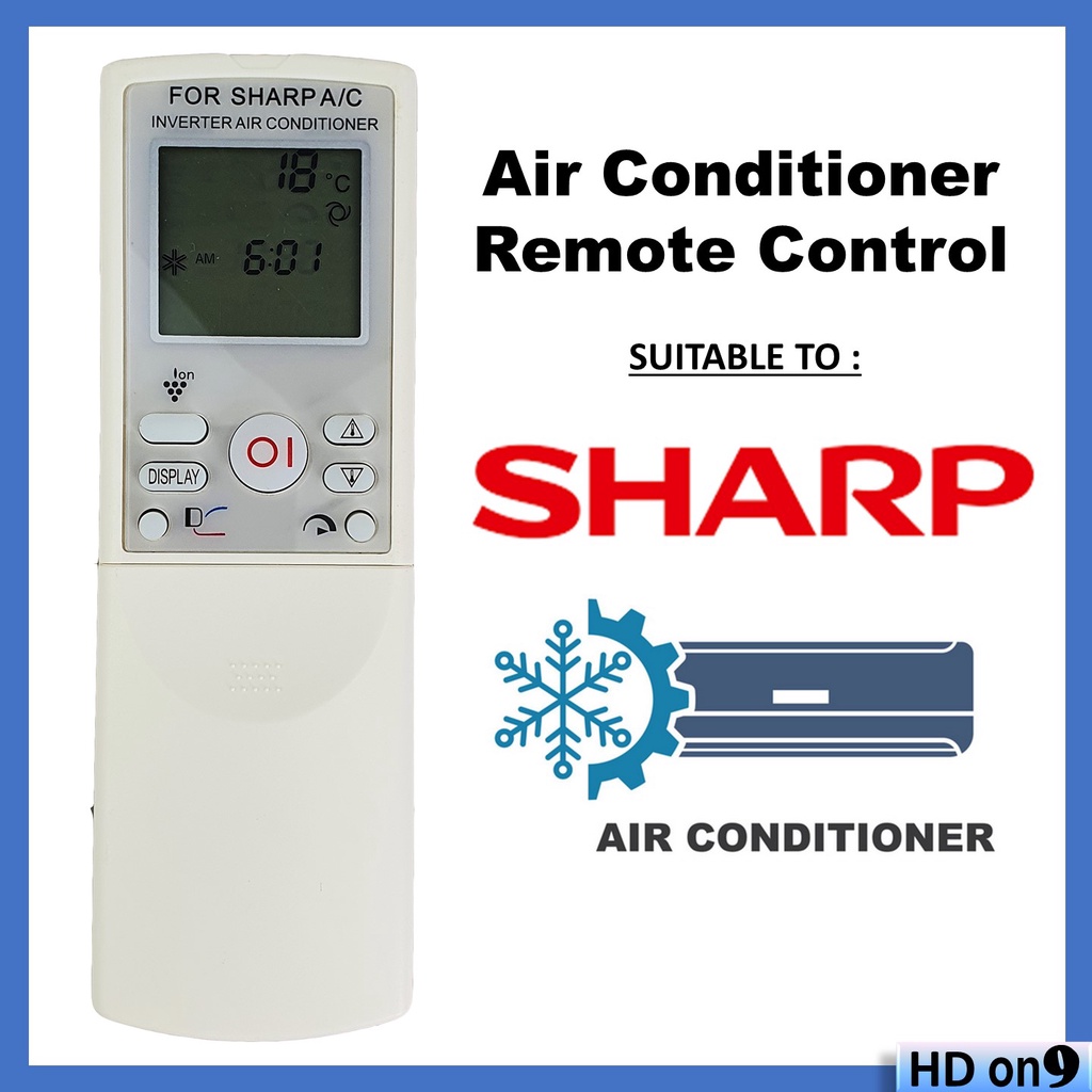 Sharp Aircond Air Conditioner Remote Control Replacement (CRMC-A669JBEZ) | Shopee Malaysia
