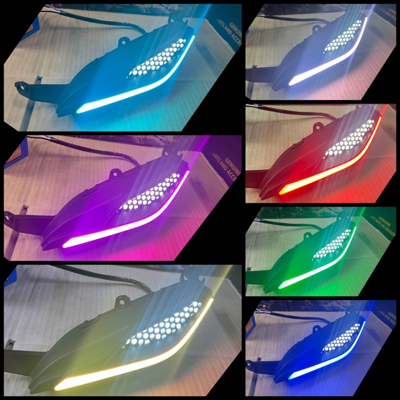 ZHIPAT LC135 V2 V3 V4 V5 V6 V7 MATA GABAN PILOT LAMP 7IN 1 PEMOTE RGB ...