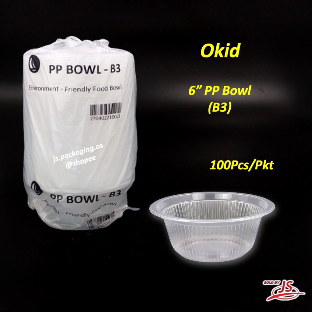 Bowl Disposable PP Plastic Bowl 4"/5"/6" [50/100pcs±] Mangkuk Plastik ...