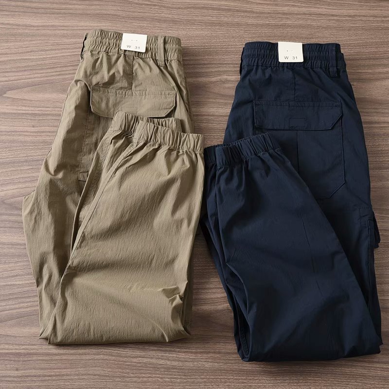 2024 new Summer Casual Men's cargo pants Plus Size Korean style Fashion ...