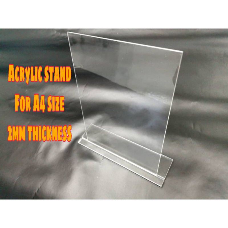 Kepingan Akrilik / Acrylic Stand With A4 2Mm Sheet | Shopee Malaysia