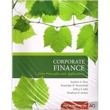 Corporate Finance: Core Principles and Applications (Asia Global ...
