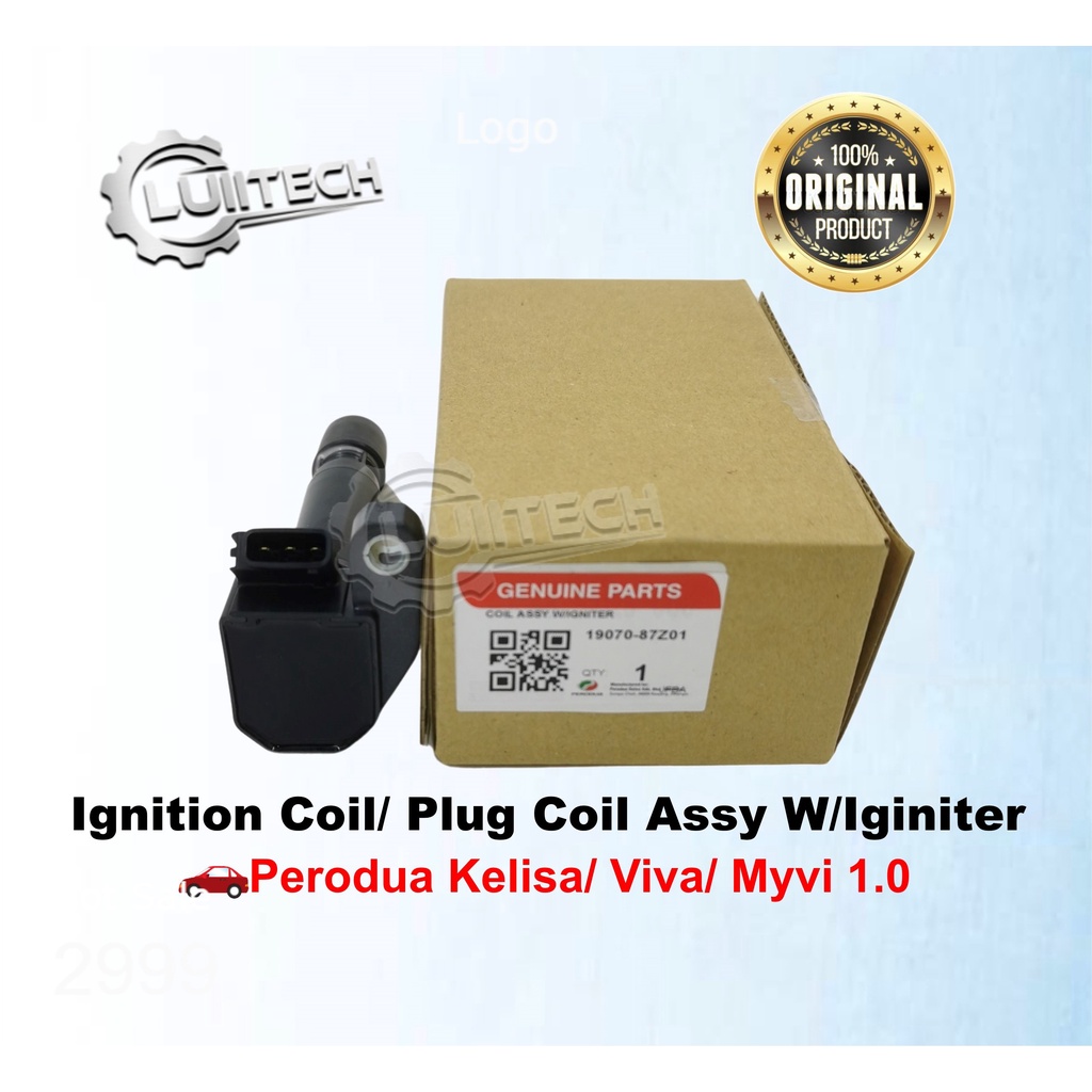 ORIGINAL Perodua Myvi 1.0 Kelisa Viva 19070-87Z01 Ignition Coil/ Plug ...
