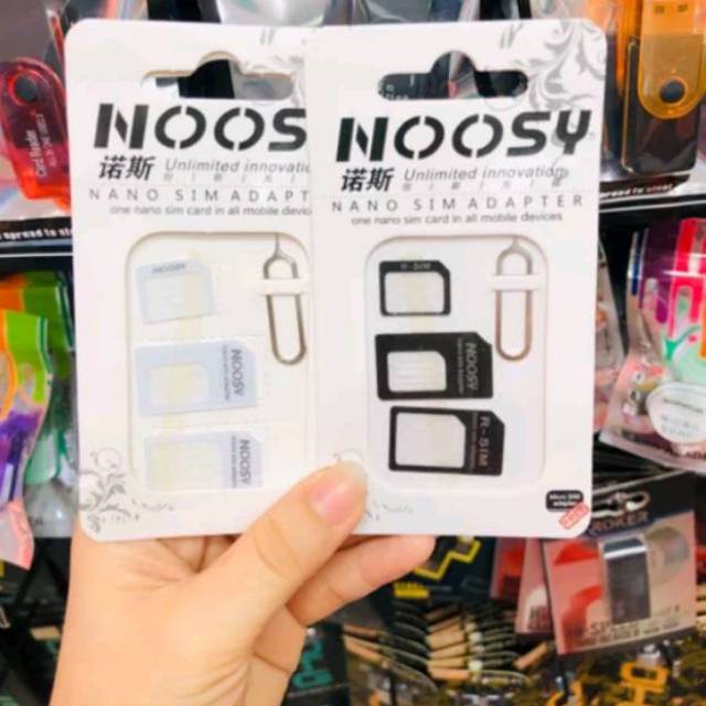 Noosy 3 in 1 Nano Sim Card Noosy Sim Card Adapter | Shopee Malaysia