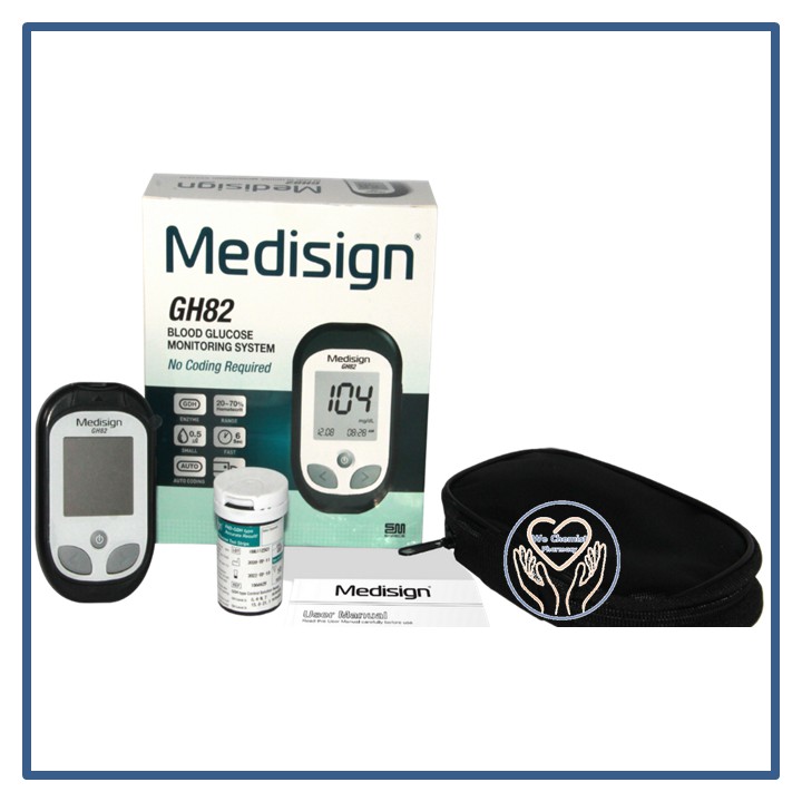 Medisign GH82 Blood Glucose Monitor (Buy 2 Box 25's Test Strips FREE 1 ...