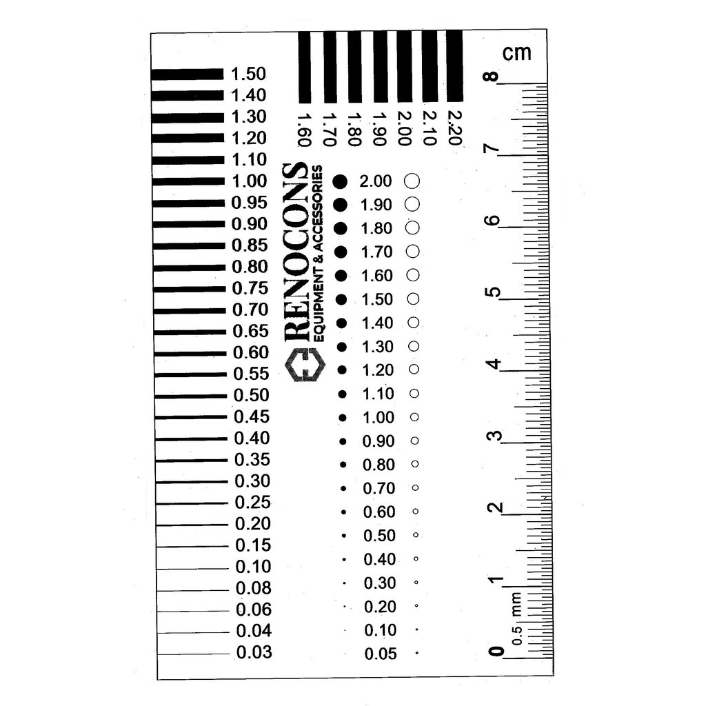Concrete Crack Width Gauge Crack Width Gauge Inspection Tool Crack Line ...