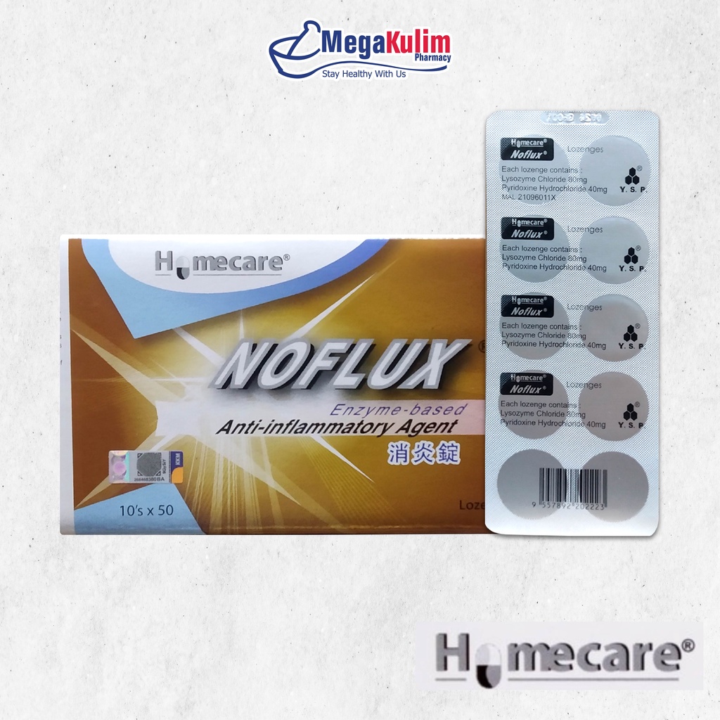 Homecare Noflux Lozenges for Sore Throat 10 Tab | Shopee Malaysia