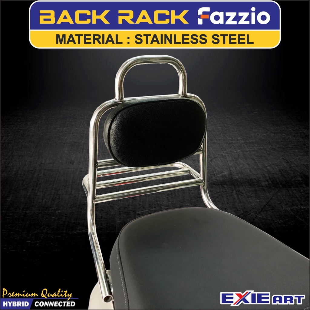 Stainless REAR SHELF - FRONT RACK YAMAHA FAZZIO | Shopee Malaysia