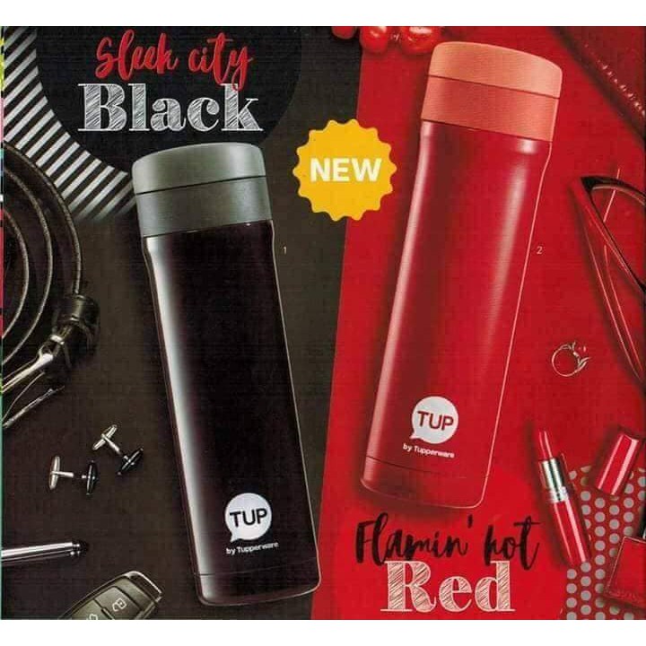 Tupperware Flip N Sip 420ml Flask Hot FLASKS High quality flask ( Black ...
