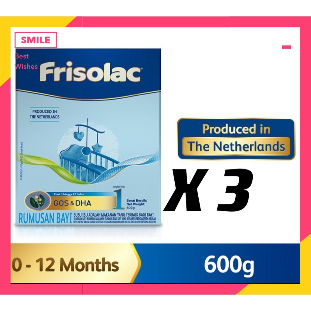 Frisolac Step 1 600G X 3 Boxes (Exp:2023) | Shopee Malaysia