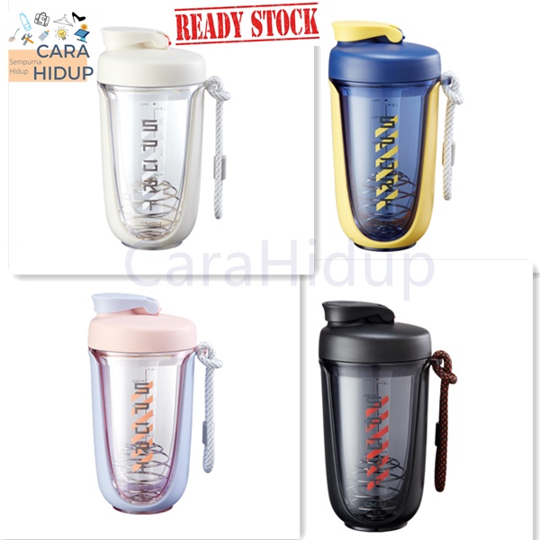 ReadyStock590ML-600ML Shaker Outdoor Fitnes Water Bottle Air Botol with ...