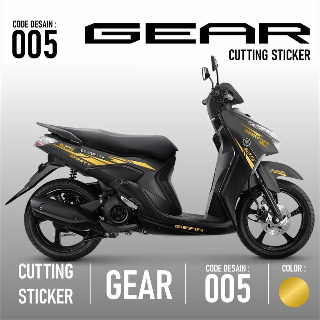 Cutting Sticker Yamaha Gear 125 - Motorcycle Accessories Yamaha Gear ...