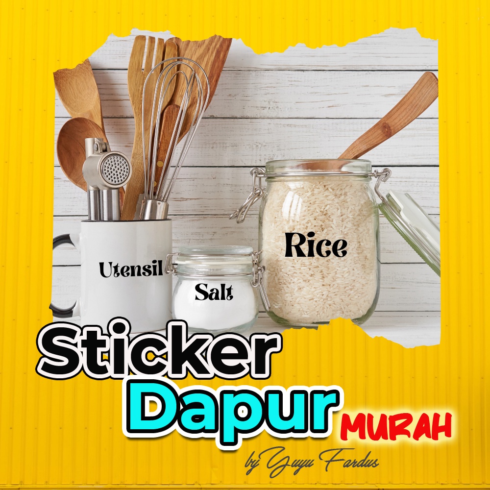 🔥FAST SHIPPING🔥 Custom spice label / sticker rempah Vinyl - Pantry ...