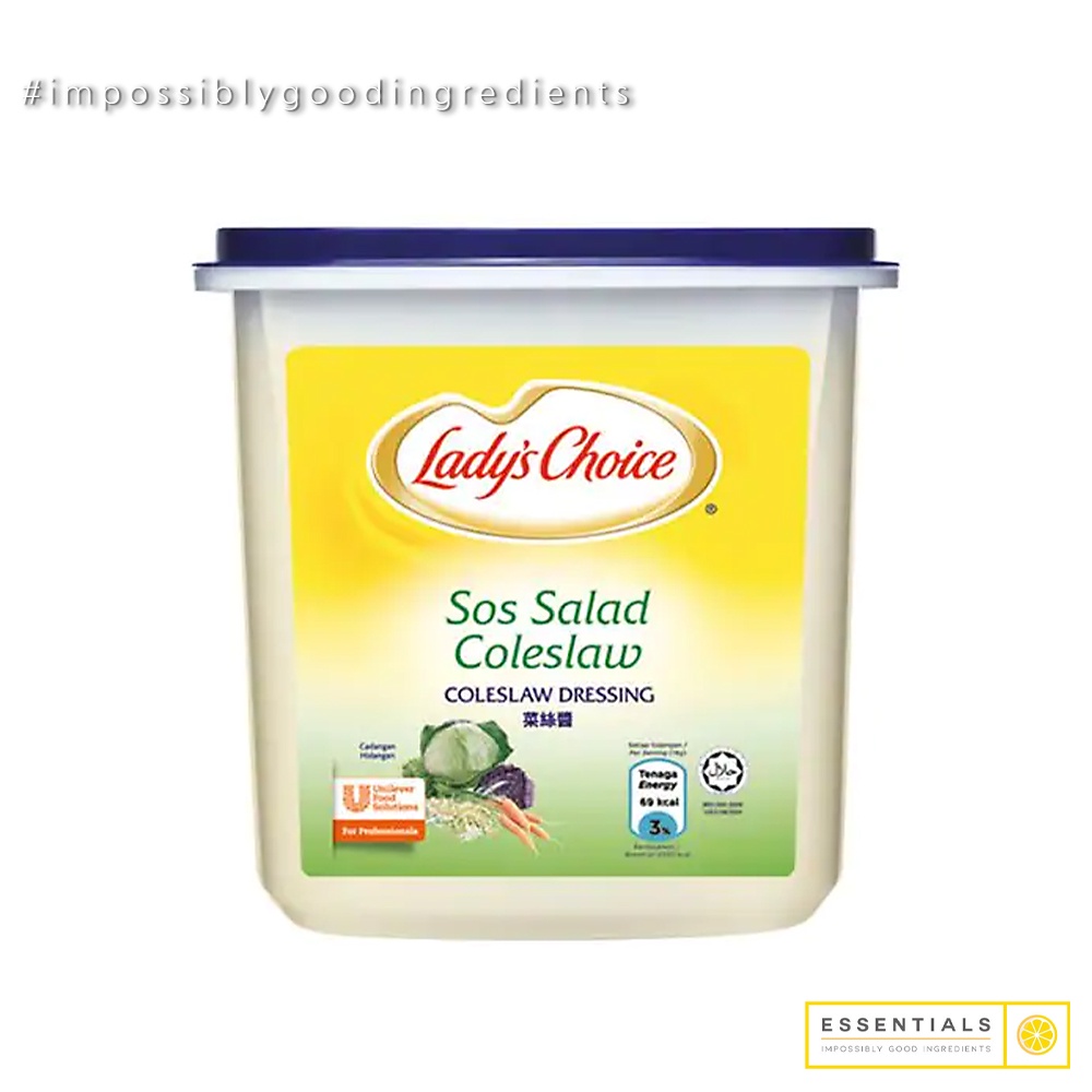 LADY'S CHOICE Coleslaw Dressing | HALAL [3L] | Sos Salad Coleslaw Lady ...