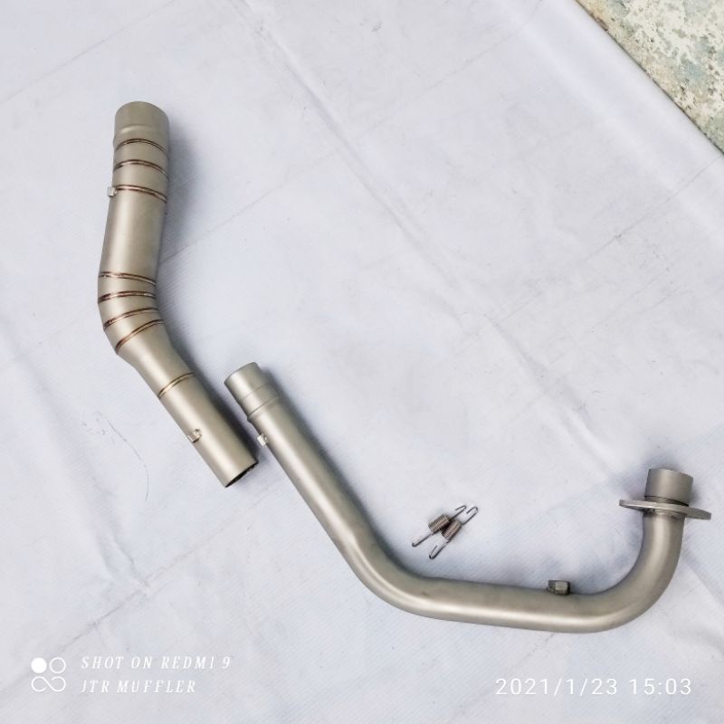 Neck PIPE HAIDER EXHAUST RACING VIXION R15 V2 CBR150R CB150R NEW SONIC ...