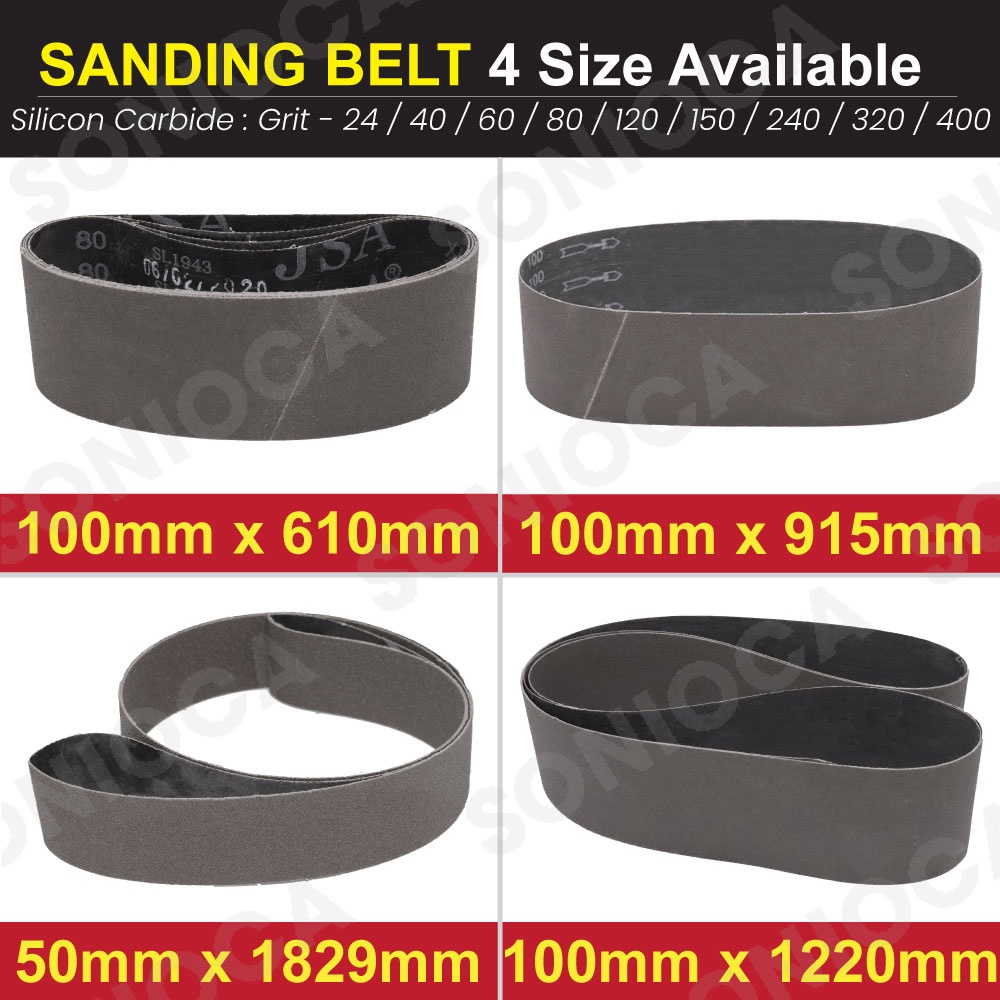 [Ready Stock] Silicon Carbide Sanding Belt (Large) Sander Belt / Sand ...