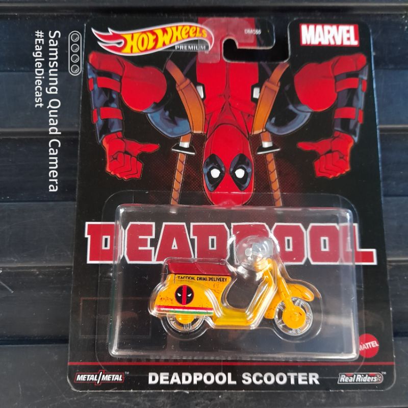 Hot Wheels Deadpool Scooter Marvel HotWheels Retro Car Culture | Shopee ...