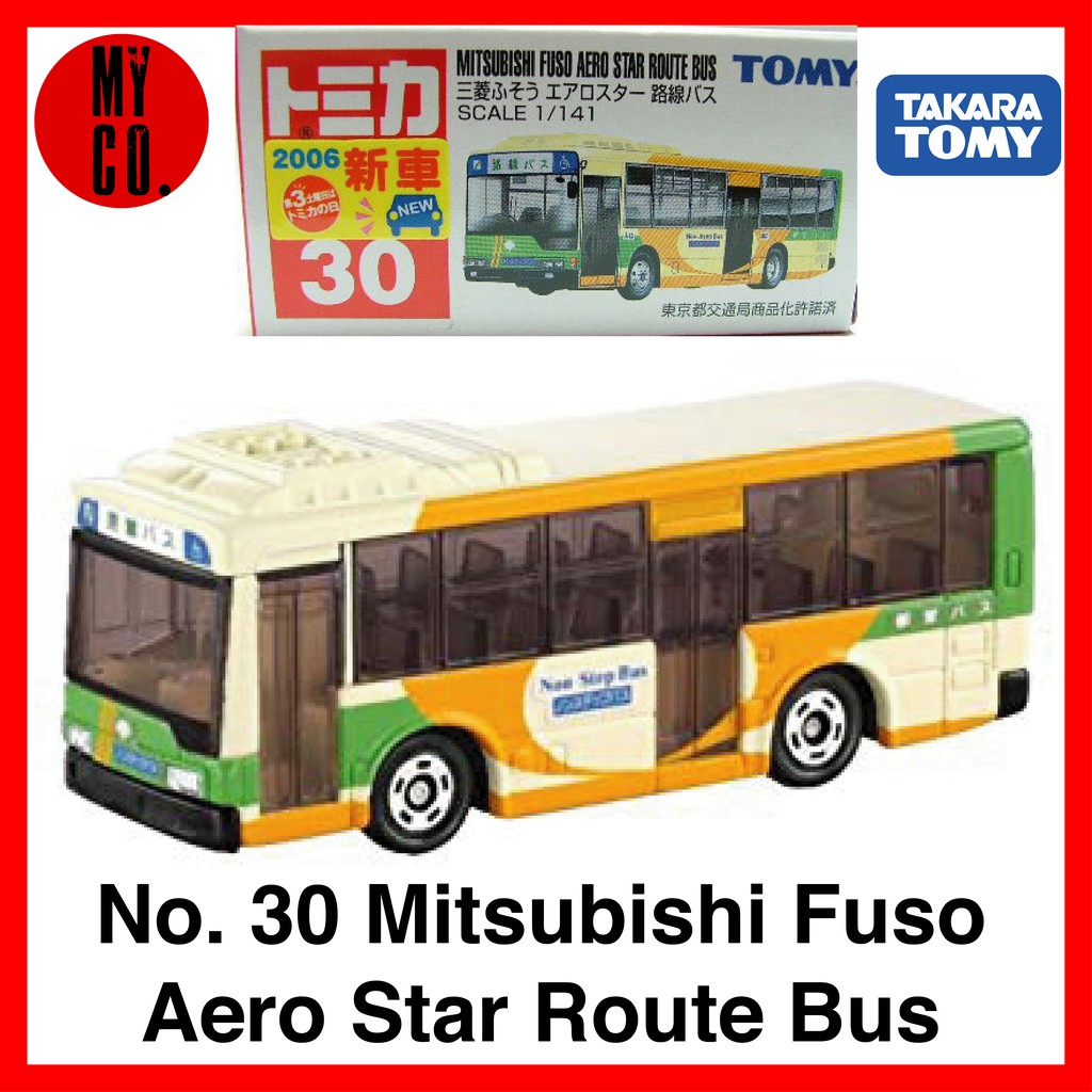 TOMICA No. 30 Mitsubishi Fuso Aero Star Route Bus | Shopee Malaysia