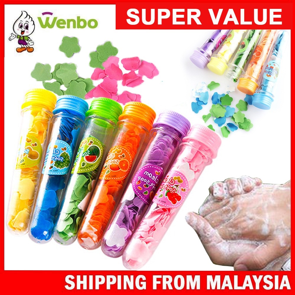 Wenbo Portable Outdoor Hand-Washing Soap Paper Soap Flakes Travel ...