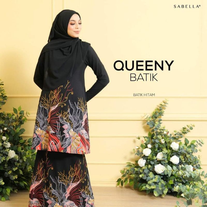 Kurung Batik Hitam Sabella S, L , XL , 2XL ( READY STOCK ) | Shopee Malaysia