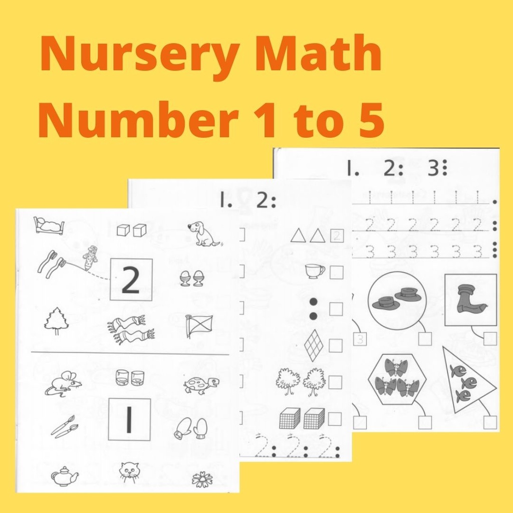 036 PDF Nursery Math Worksheet Number 1 to 5 (43 pages) | Shopee Malaysia
