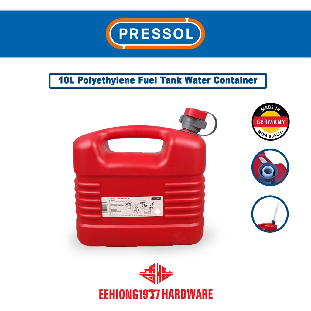 PRESSOL 10LT POLYETHYLENE FUEL tank water CONTAINER MADE IN GERMANY ...