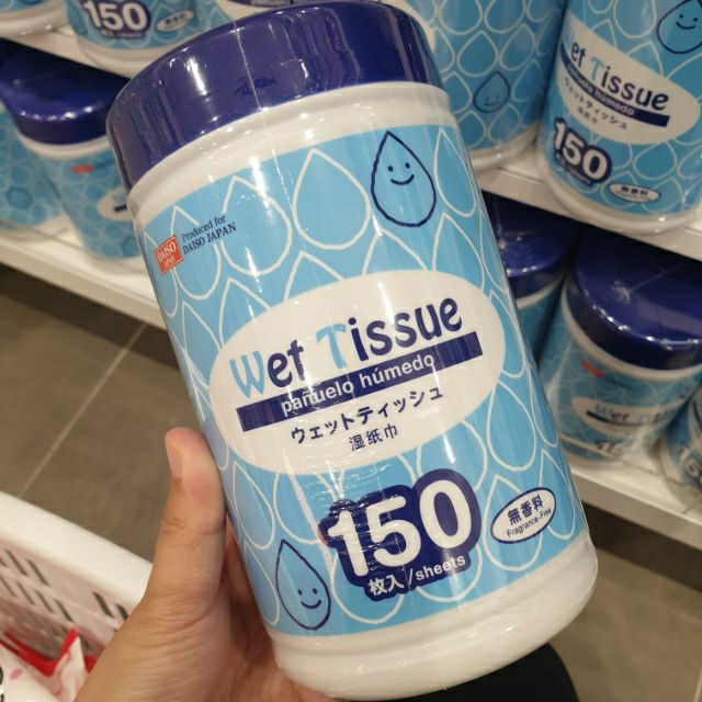 Daiso wet tissue 150pcs | Shopee Malaysia