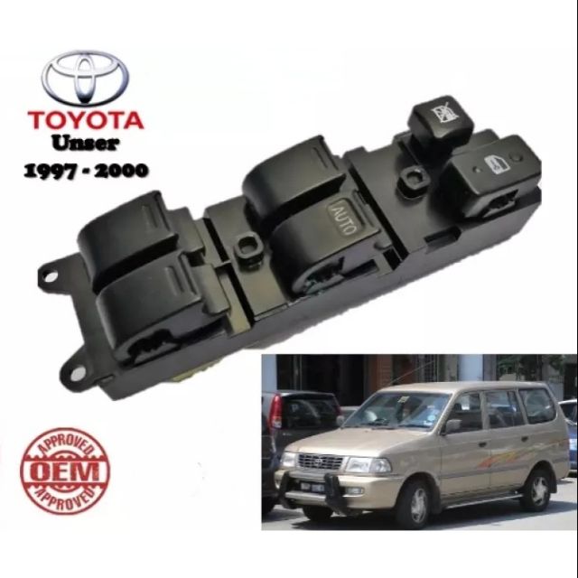 TOYOTA UNSER OLD MODEL POWER WINDOW MAIN SWITCH | Shopee Malaysia