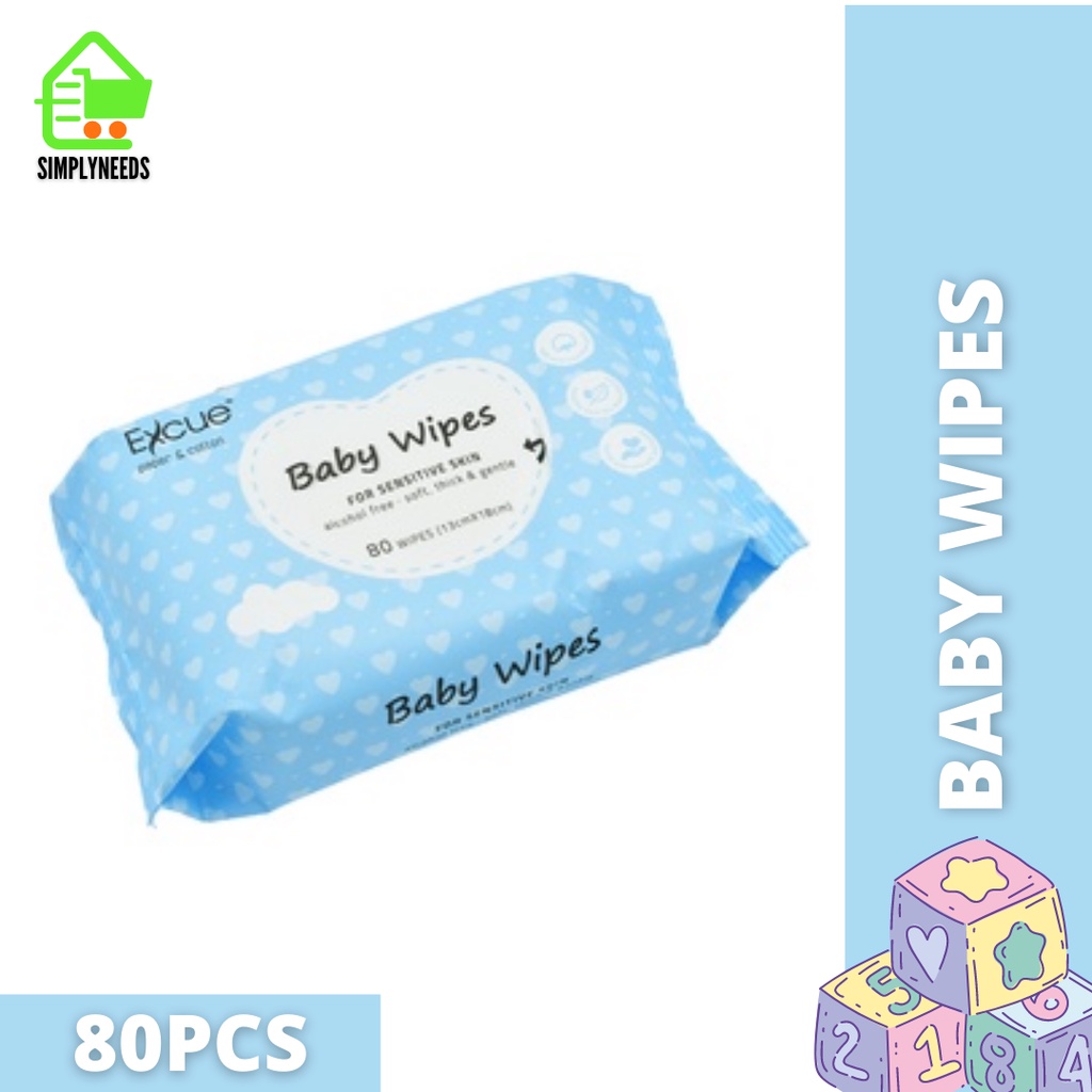 Baby Wet Wipes (80PCS) | Shopee Malaysia