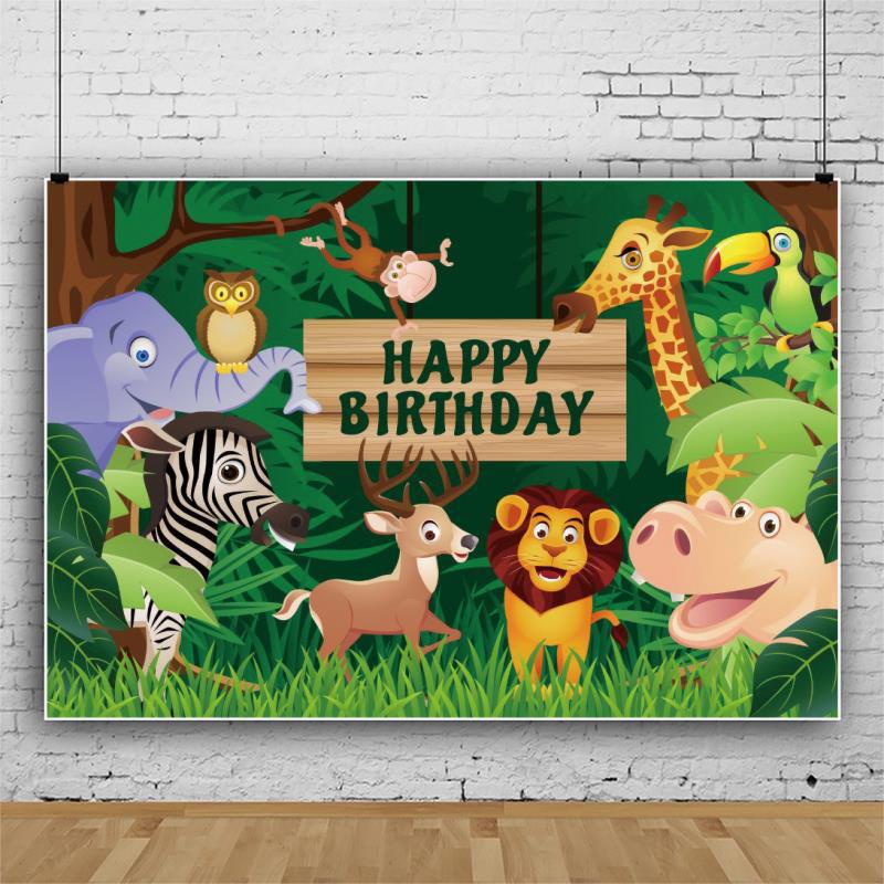 APERIL 150*100cm Birthday Poster Background Cloth Children Cartoon ...