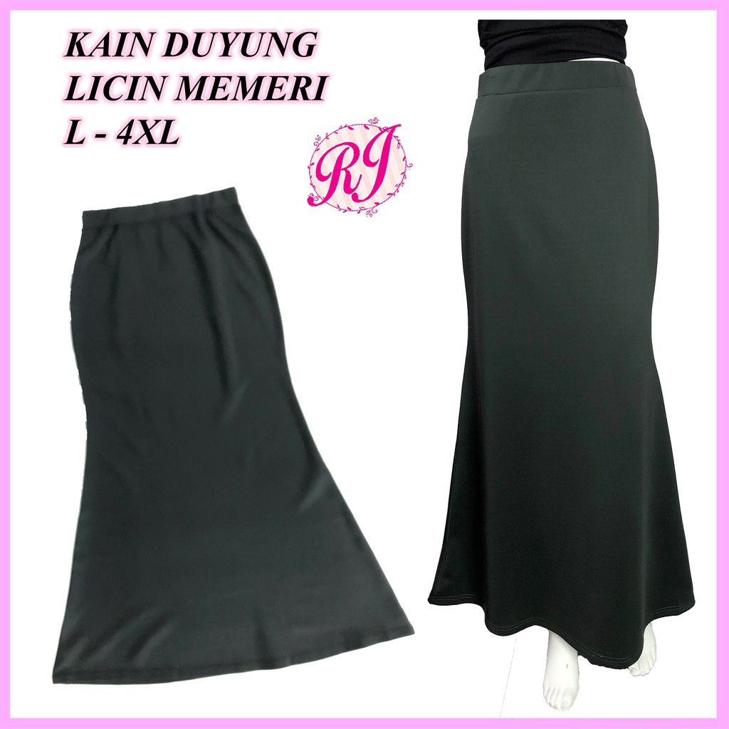 [Plus Size] Kain Duyung Licin Memeri Plain / Kain tebal berkualiti ...