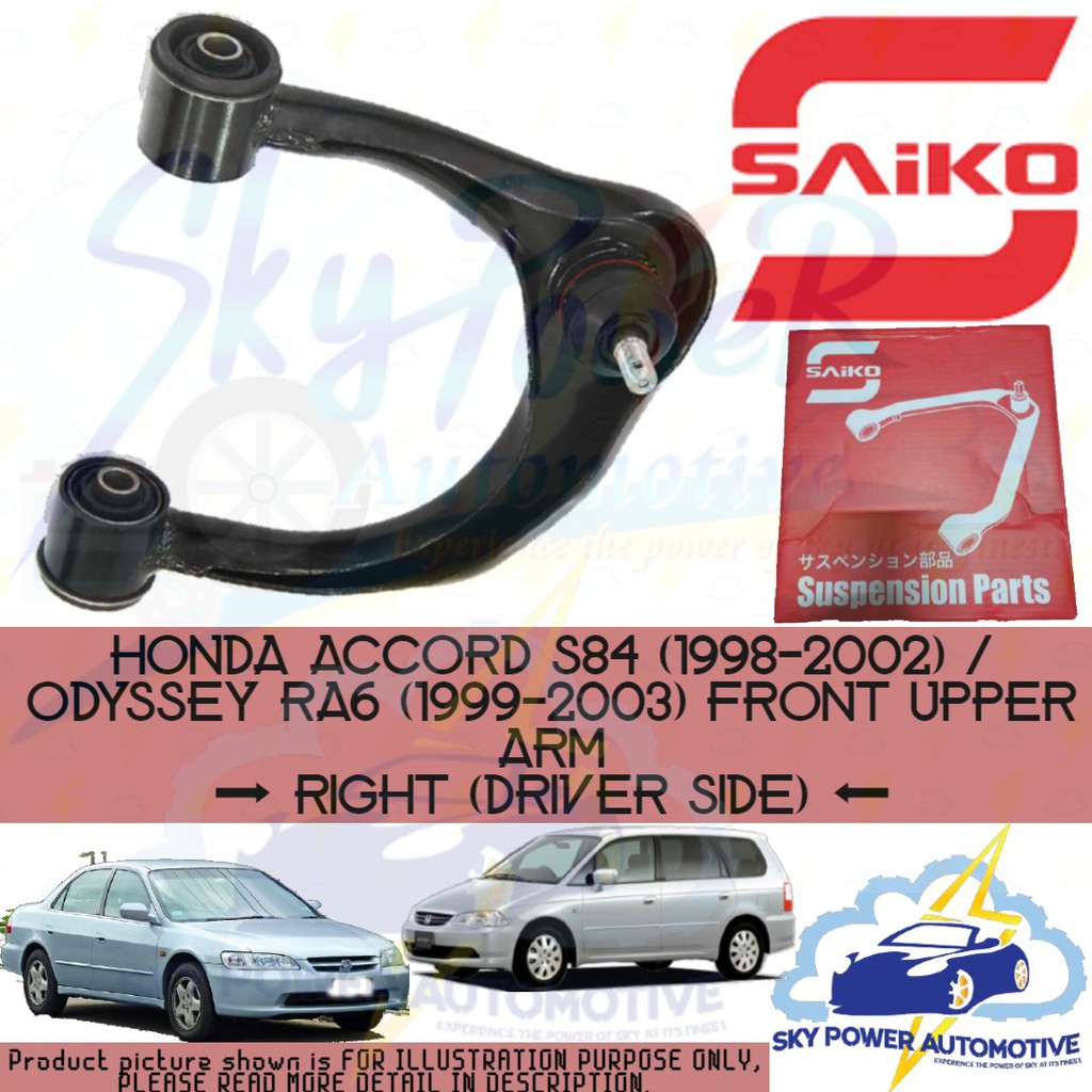 HONDA ACCORD S84 / ODYSSEY RA6 (1998-2002) SAIKO UPPER ARM (FRONT LEFT ...
