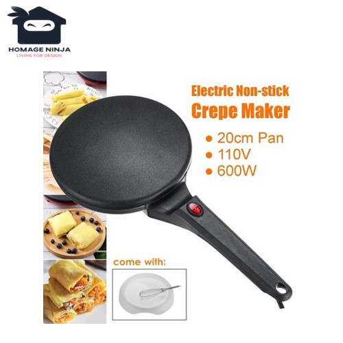 🔥PROMOTION🔥 Electric Crepe Pizza Popiah Pancake Roll Roti Maker Cooker ...
