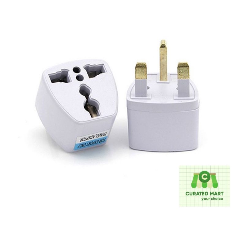 UK 3 Pin Universal Plug Socket Adapter / 3 Pin Plug Adaptor UK ...