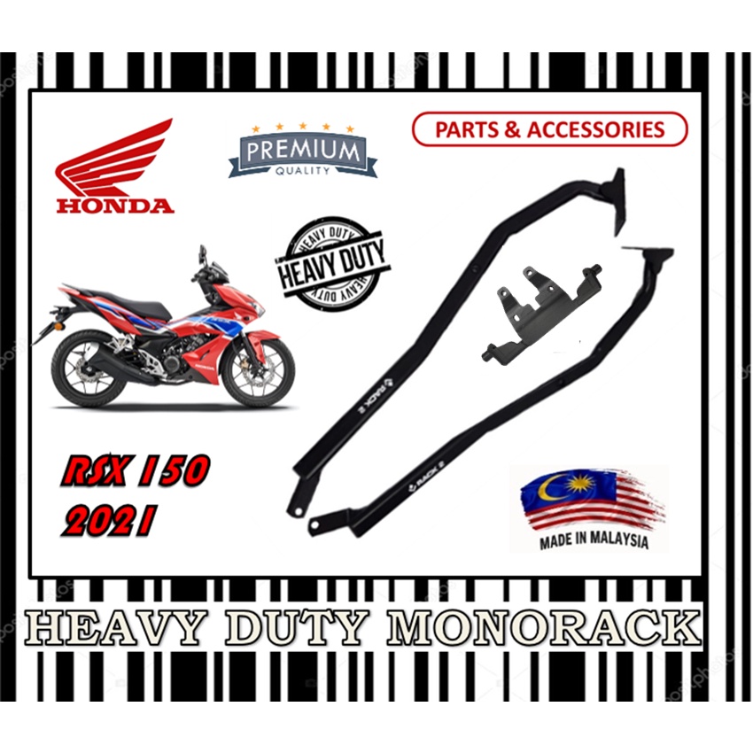 J RACK HONDA RSX 150 2021 TOP BOX RACK MONORACK HEAVY DUTY | Shopee ...