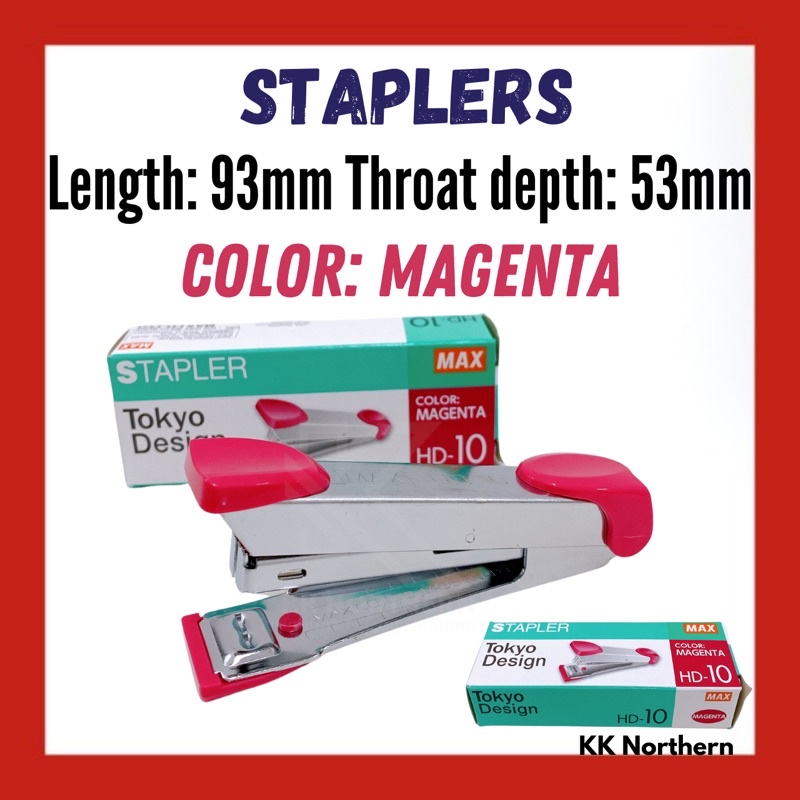 Original MAX Stapler HD-10 / No. 10 Tokyo Design HD 10 / Pengokot Max ...