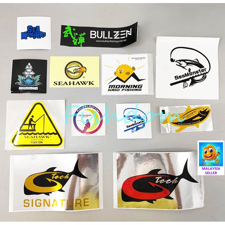 FISHDOM STICKER FISHING TAMPAL PANCING STICKER | Shopee Malaysia
