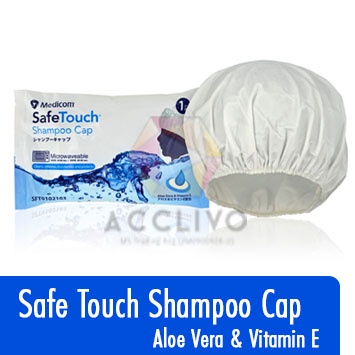 [Ready Stock] SAFE TOUCH Shampoo Cap WITH Aloe Vera & Vitamin E (1pc ...