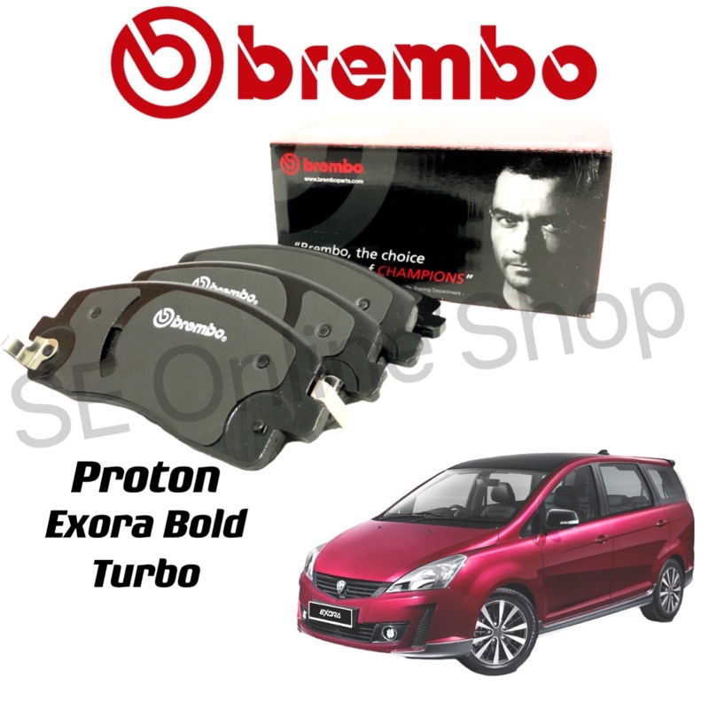 Brembo Proton Exora Bold Turbo Front Disc Brake Pads,Rear Brake Pads ...