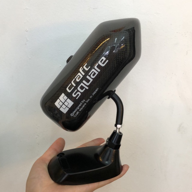 CRAFT SQUARE SIDE MIRROR ORIGINAL CARBON FIBER HONDA JAZZ/GK/GD/CIVIC ...