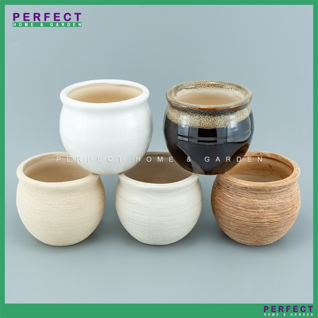 PERFECT Ceramic Pot 3010 S 9x9x9cm Succulent Pot Flower Pot Pasu ...