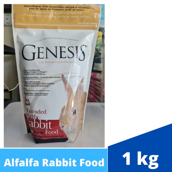 (EXP:09/2025) Genesis Extruded Alfalfa Rabbit Food 1kg | Shopee Malaysia