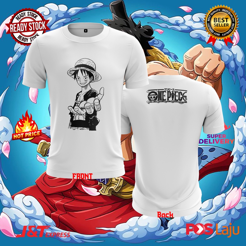 Exclusive One Piece Tshirt | Travel | Baju Lelaki 100% Cotton | Shopee ...