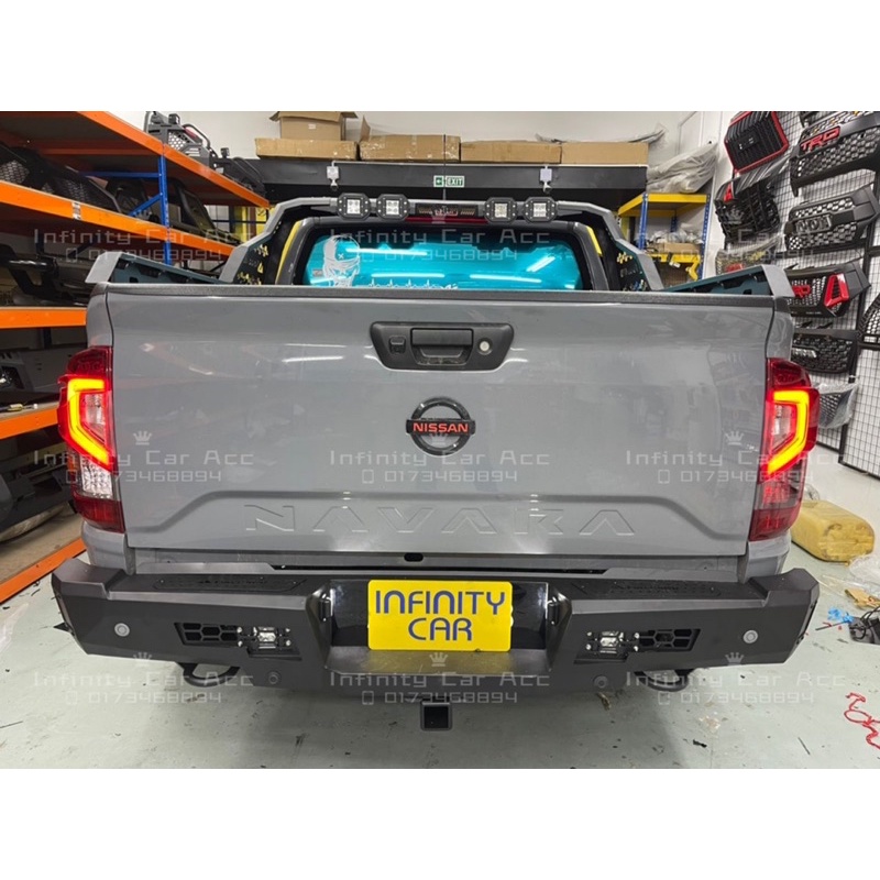 Nissan Navara 2021 Pro-4x Pro4x FORCE OP2 Rear Bull Bar Bumper | Shopee ...