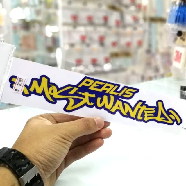 Perlis Most Wanted Car Sticker Negeri Malaysia | Shopee Malaysia