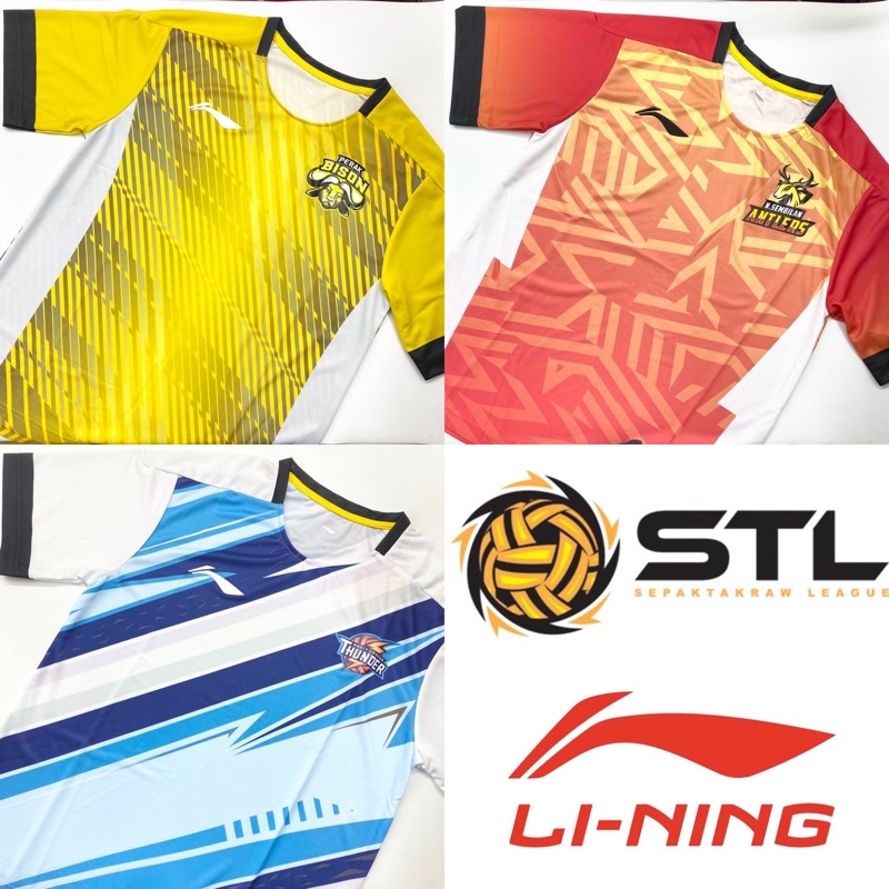 Liga Sepak Takraw 2022 Stl Sepak Takraw League Li Ning Team Jersey Perak Bison Kl Thunder Negeri