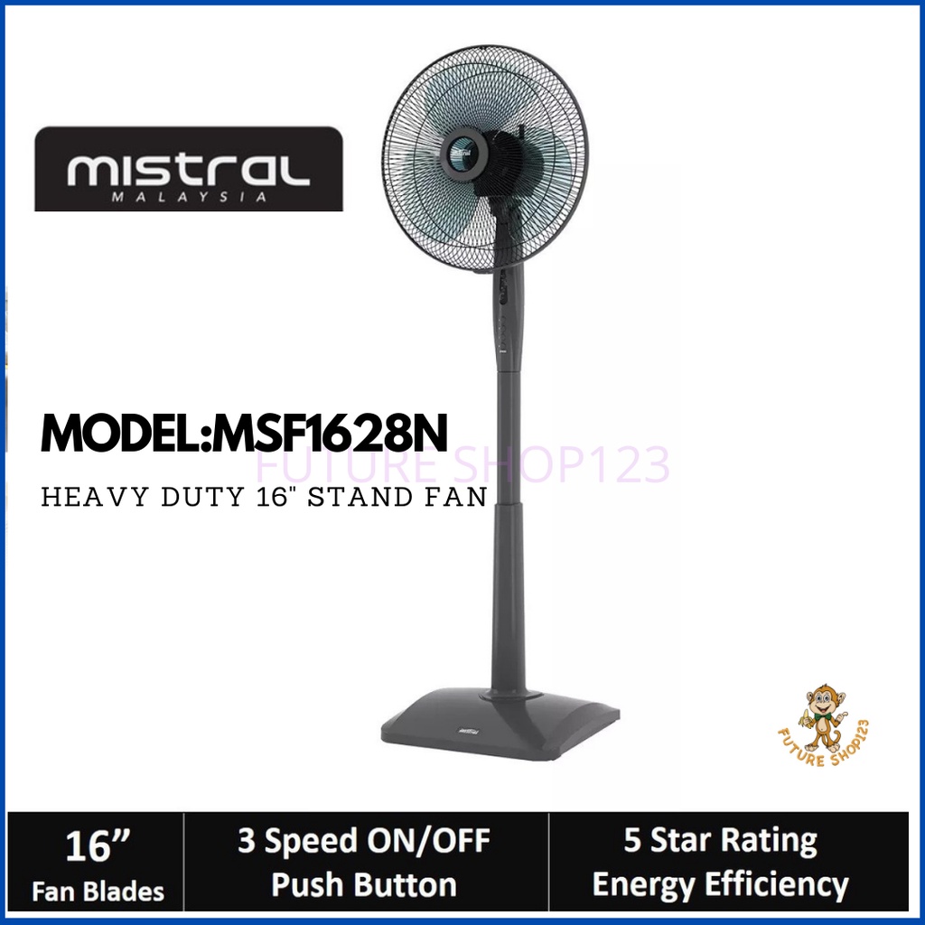 KDK KX405/KX-405 16'' Stand Fan (Deep Red/Metal Grey)/KHIND STAND FAN ...