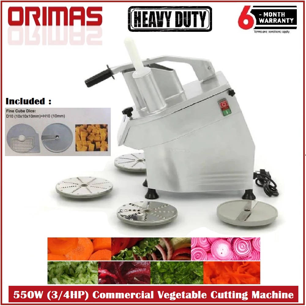 Orimas 550W (3/4HP) Commercial Vegetable Cutting Machine VC3 - Heavy ...