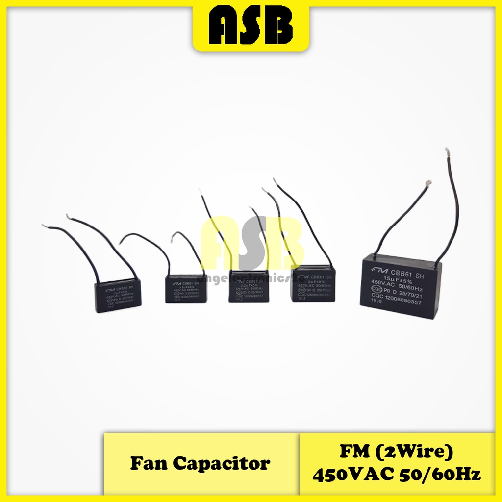 (1pc) FM Fan Capacitor ( 12UF , 14UF , 15UF , 16UF , 18UF , 20UF , 25UF ...